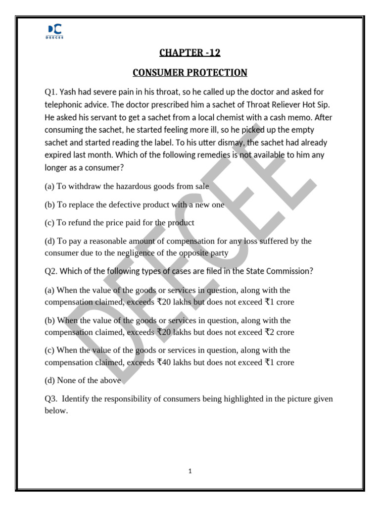 Ch-12-Consumer-Protection | PDF