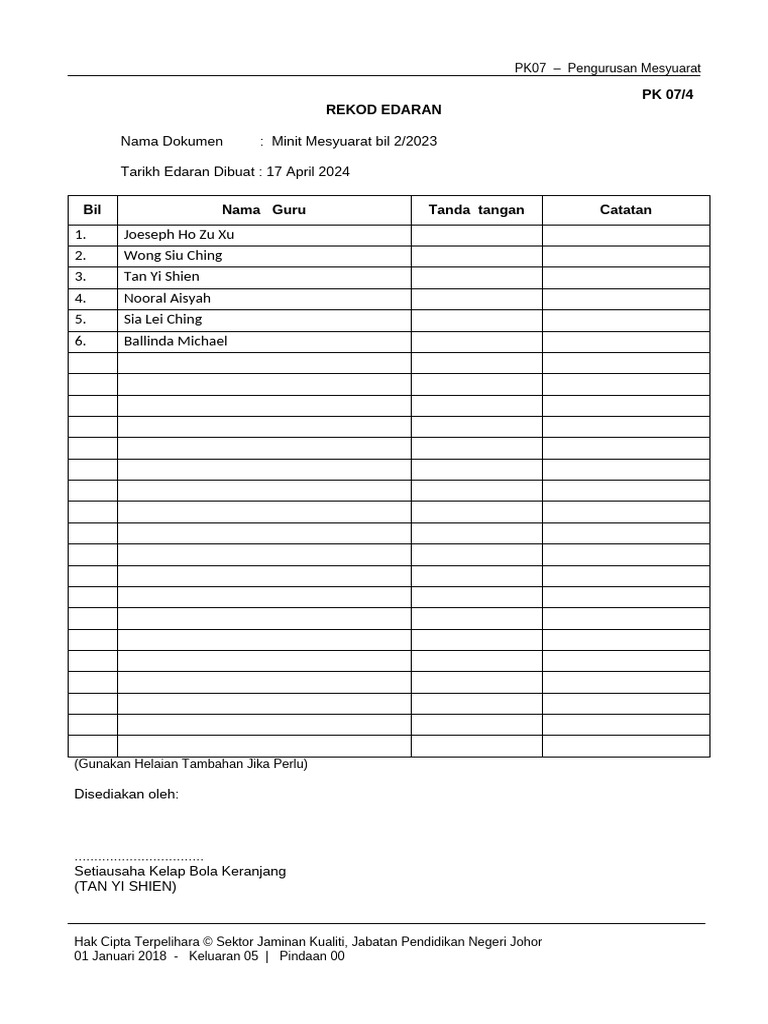 Pk07 4 Rekod Edaran Pdf
