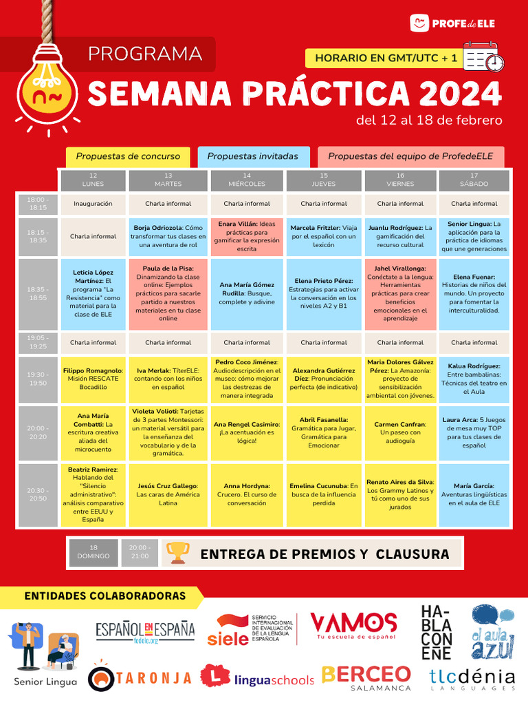 Programa Semana Practica 2024 | PDF