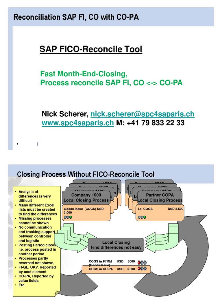 FICO Reconciliation Tool | PDF | Business Process | Sap Se