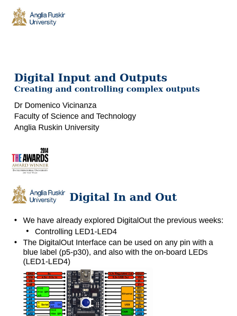 Week3-Practicals DigitalIn Out | PDF