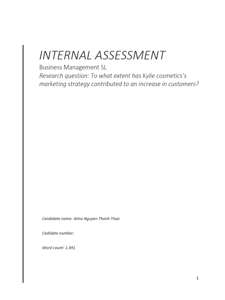 Business Management IA | PDF