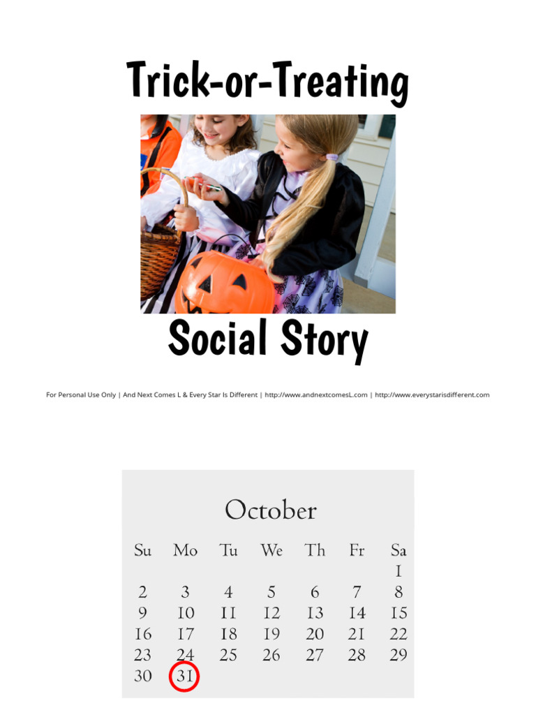 Trick or Treating Social Story | PDF