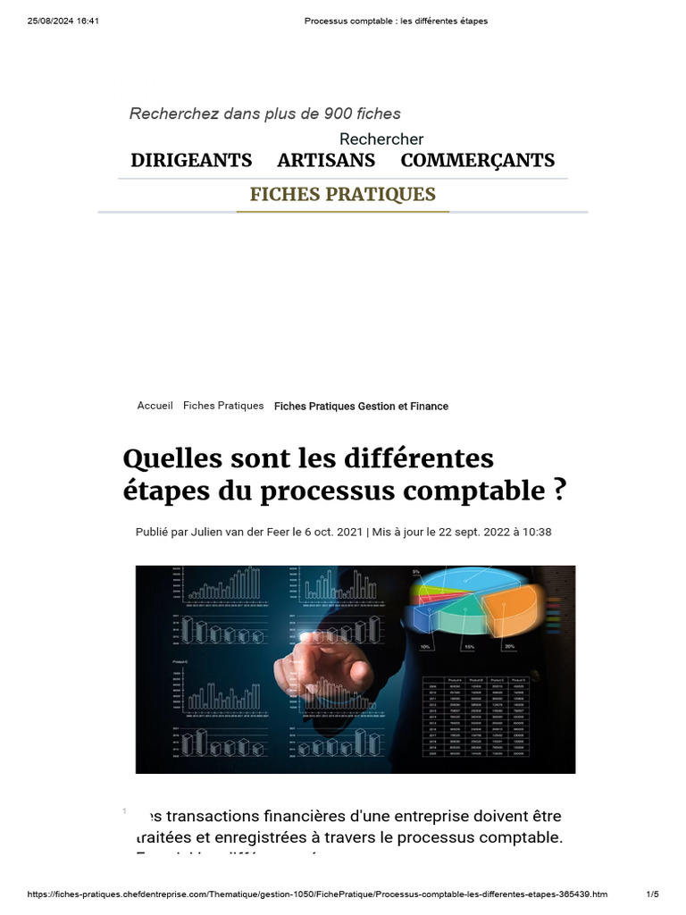 Processus Comptable - Les Différentes Étapes | PDF