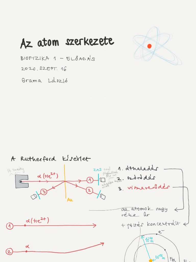 1atomszerkezet Jegyzetek | PDF