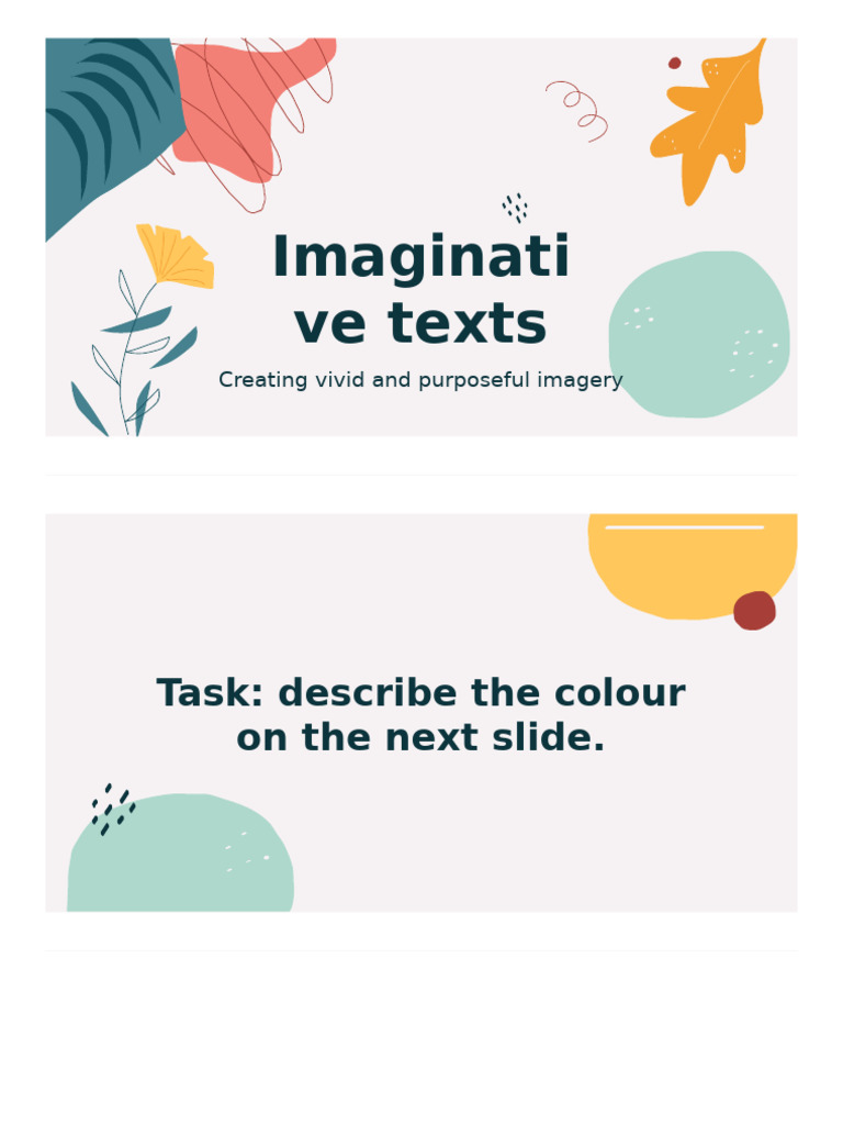 Creating Vivid Imagery | PDF