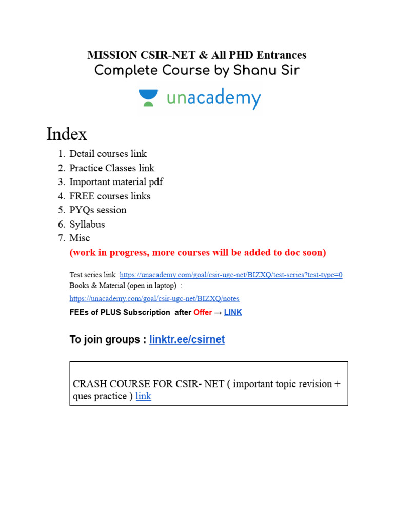 Csir Net & Gate Physics | PDF
