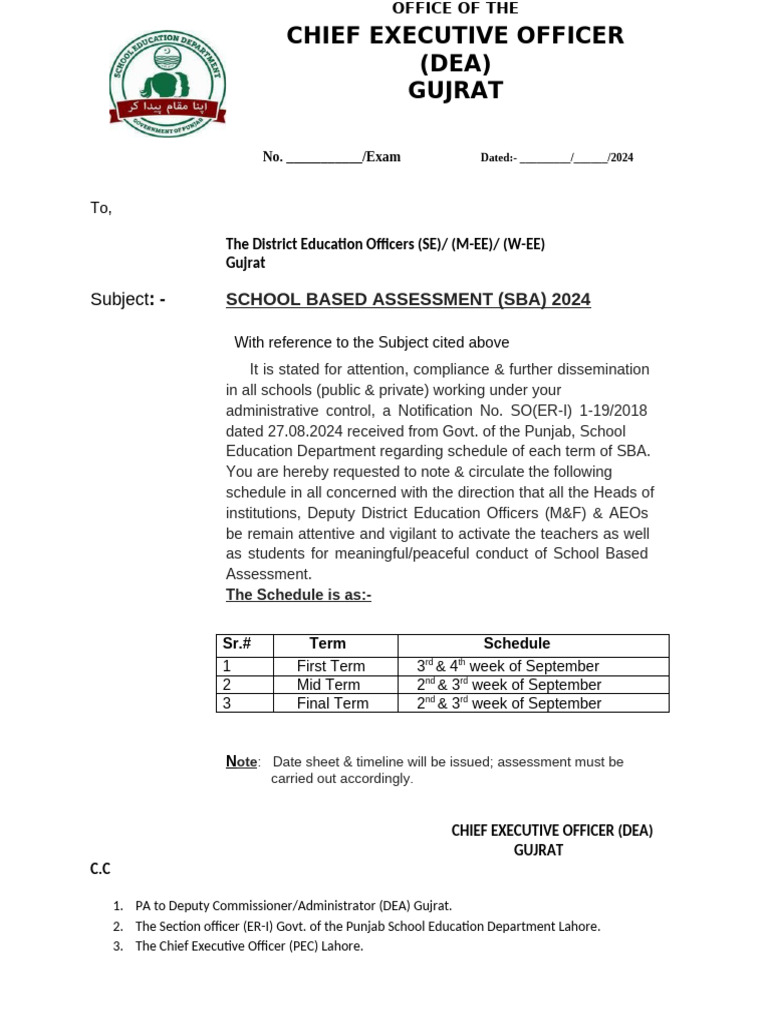 Sba 24 First Term Pdf Educational Assessment And Evaluation