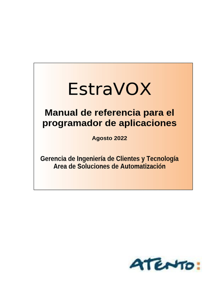 Guía de Referencia Del Programador | PDF
