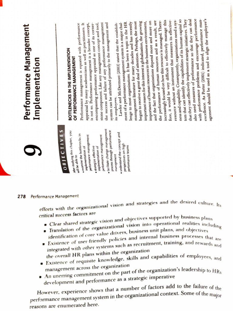 Performance Management Implementation | PDF