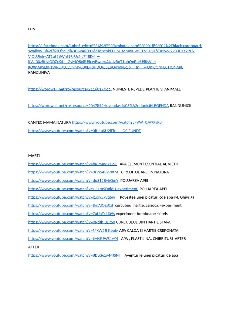 Linkuri Saptamana Verde | PDF