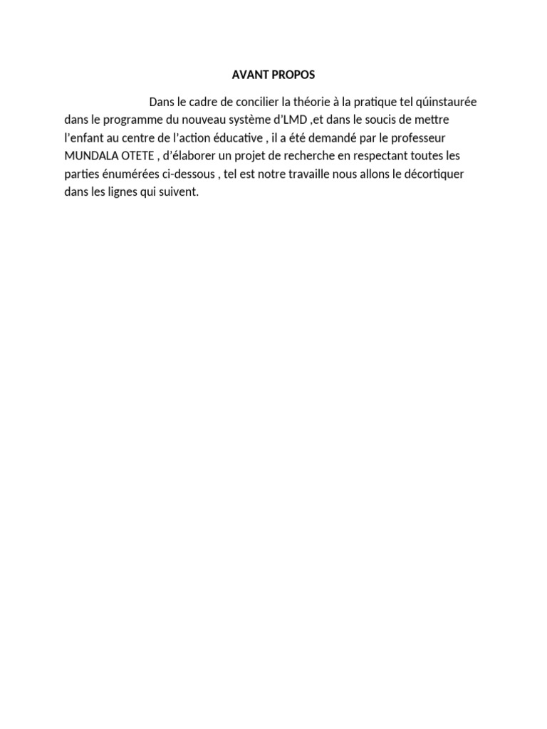 AVANT PROPOS-WPS Office | PDF