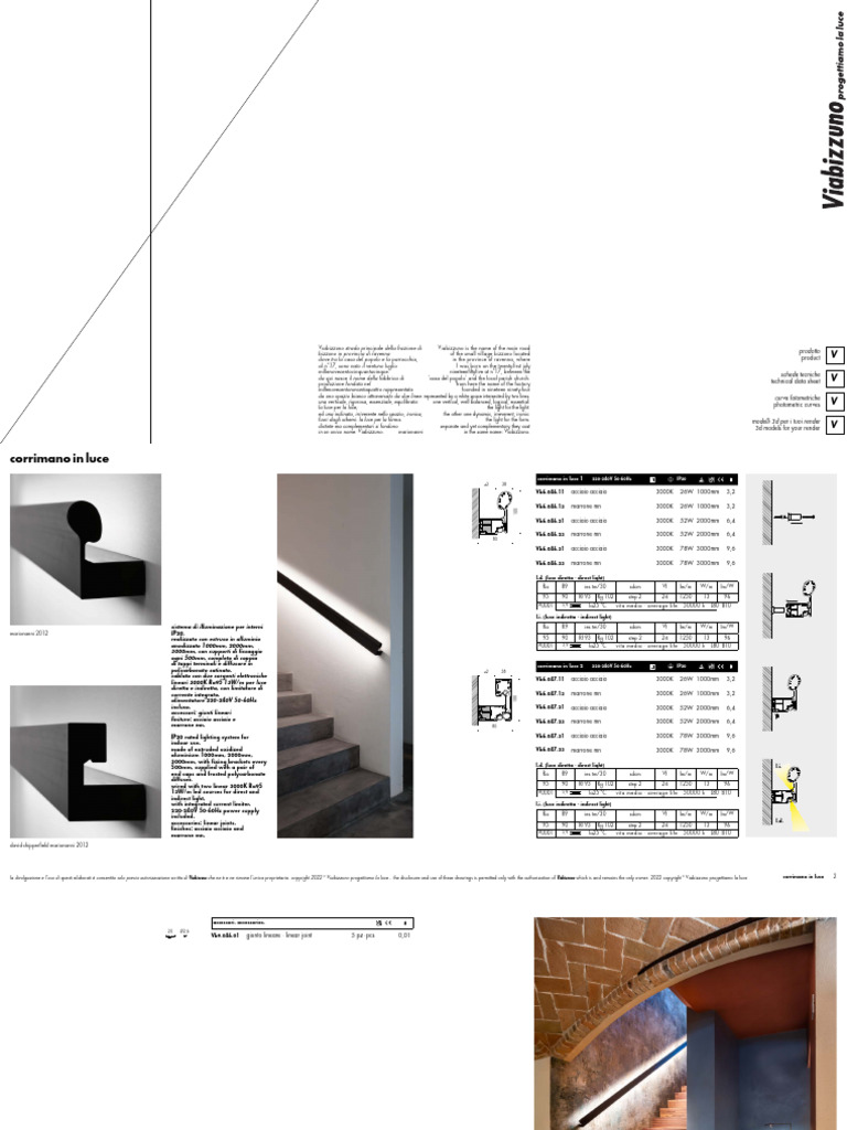 Viabizzuno Lighting System Overview | PDF | Electricity | Electrical ...