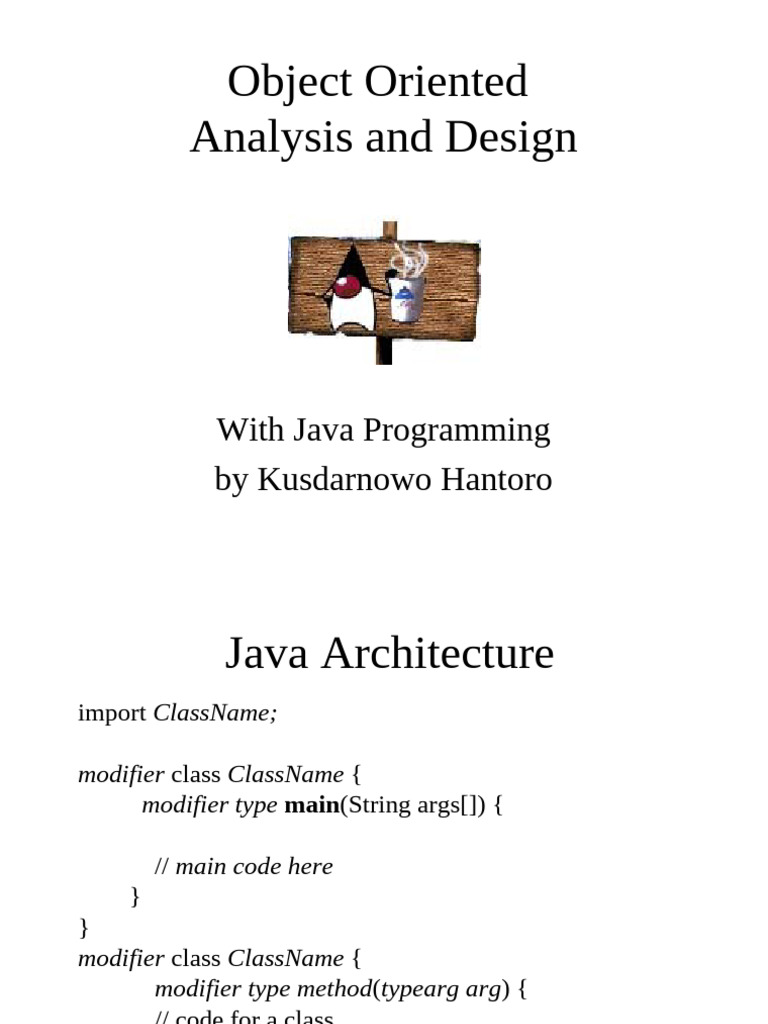 Object Oriented Analysis and Design With Java | PDF