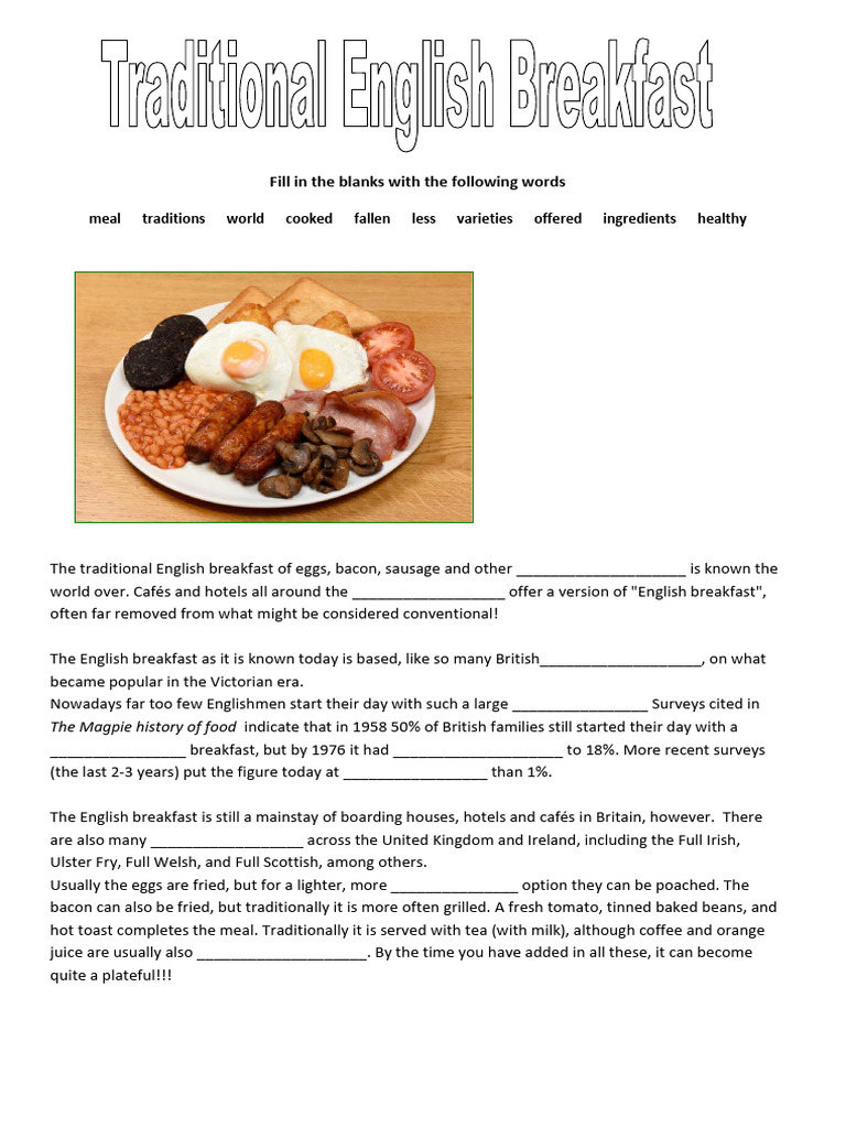 English breakfast | PDF