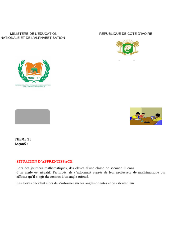 8 - Angle Orienté Et Trigonometrie Nouveau | PDF