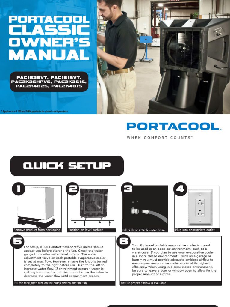 Portacool Owners Manual | PDF