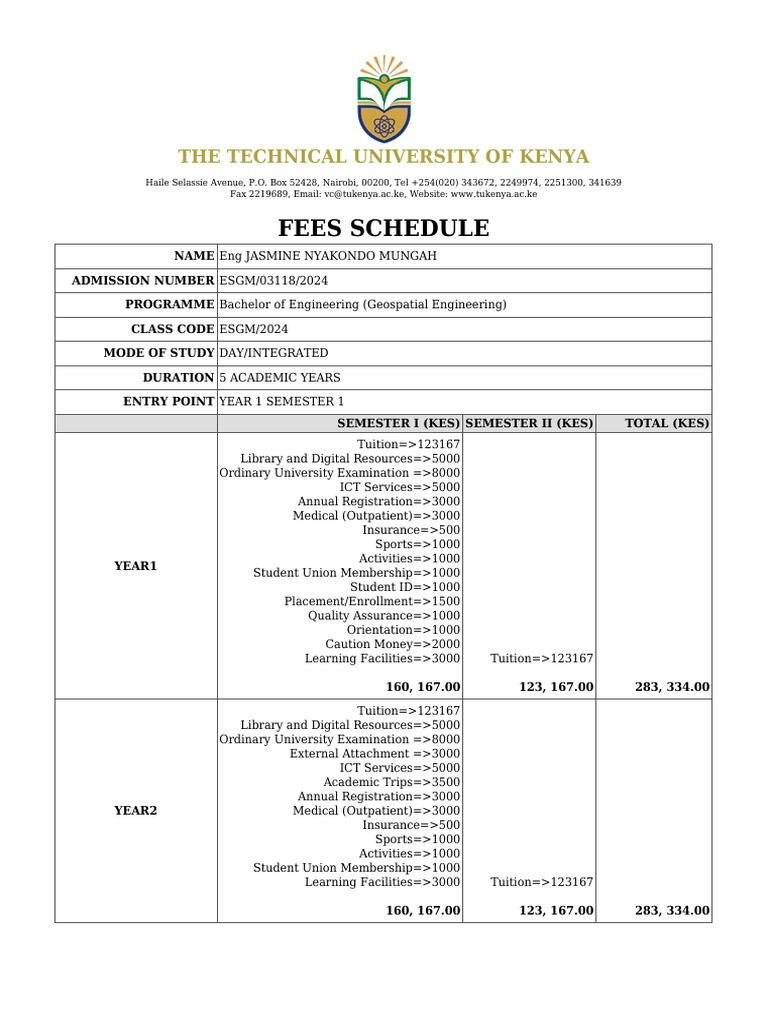 Fee Schedule | PDF