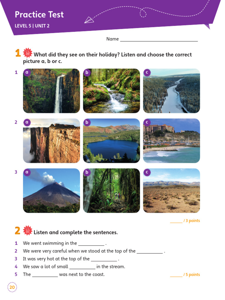 English Code BrE L5 Practice Test U2 | PDF