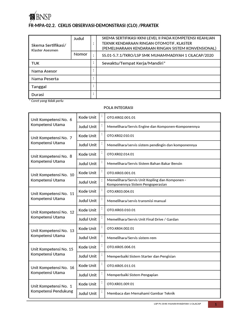 FR - Mpa-02.2observasi Demonstrasi-Clo | PDF
