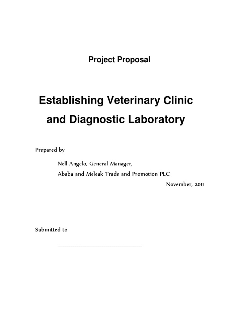 Project Proposal, Edited | PDF | Veterinary Physician | Ethiopia