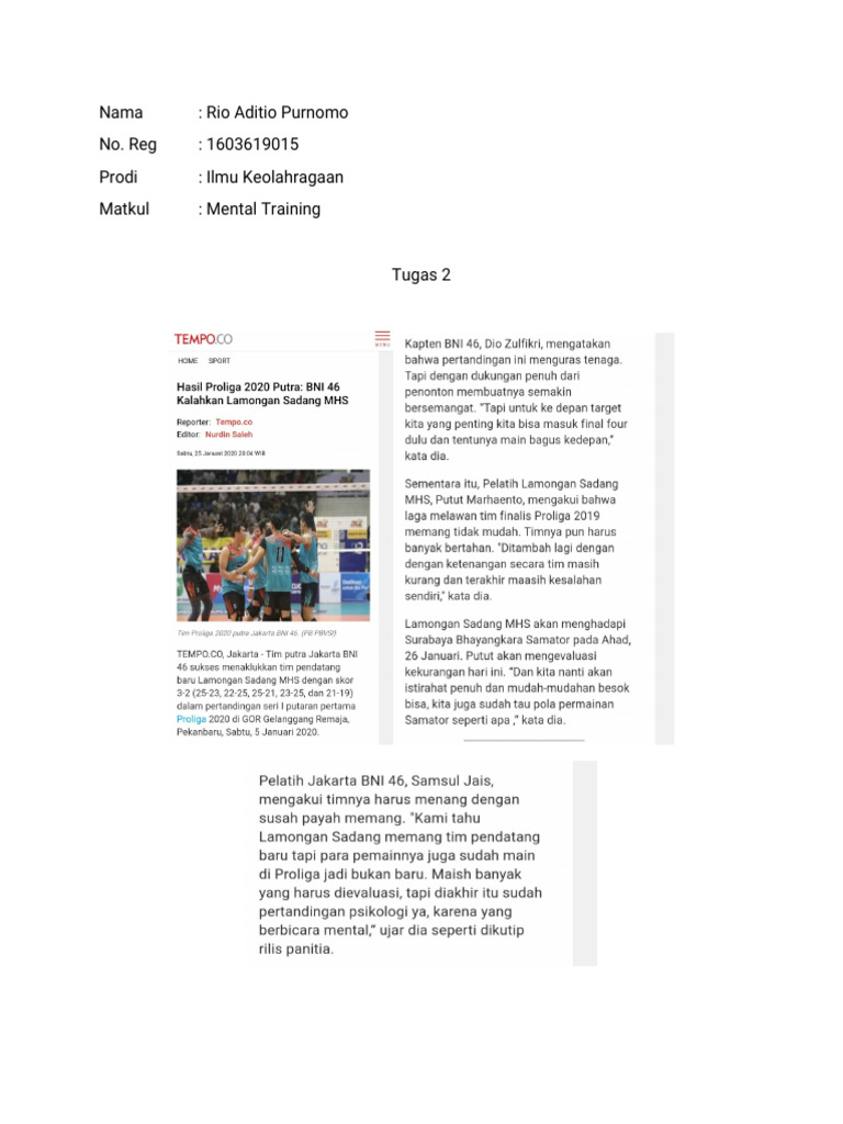 Mental Training 2 | PDF