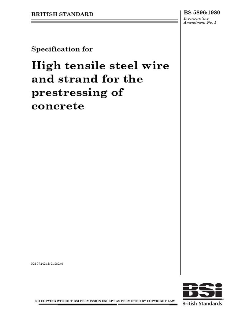 BS 5896 - 1980 | PDF