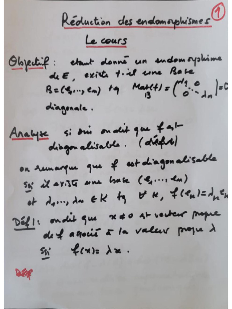 Reduction Des Endom - Spé | PDF