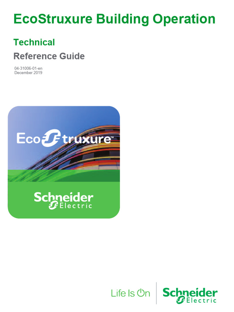 Ecostruxure Building Operation - Technical Reference Guide | PDF