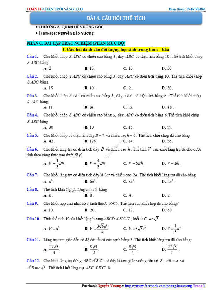 Bai-4-Khoang Cach - CH TN (The Tich) | PDF