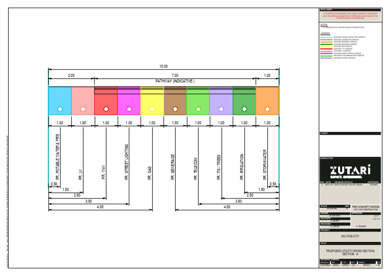 1004482-0000-Drg-Ut-00021 - Proposed Utility Cross Section - A | PDF