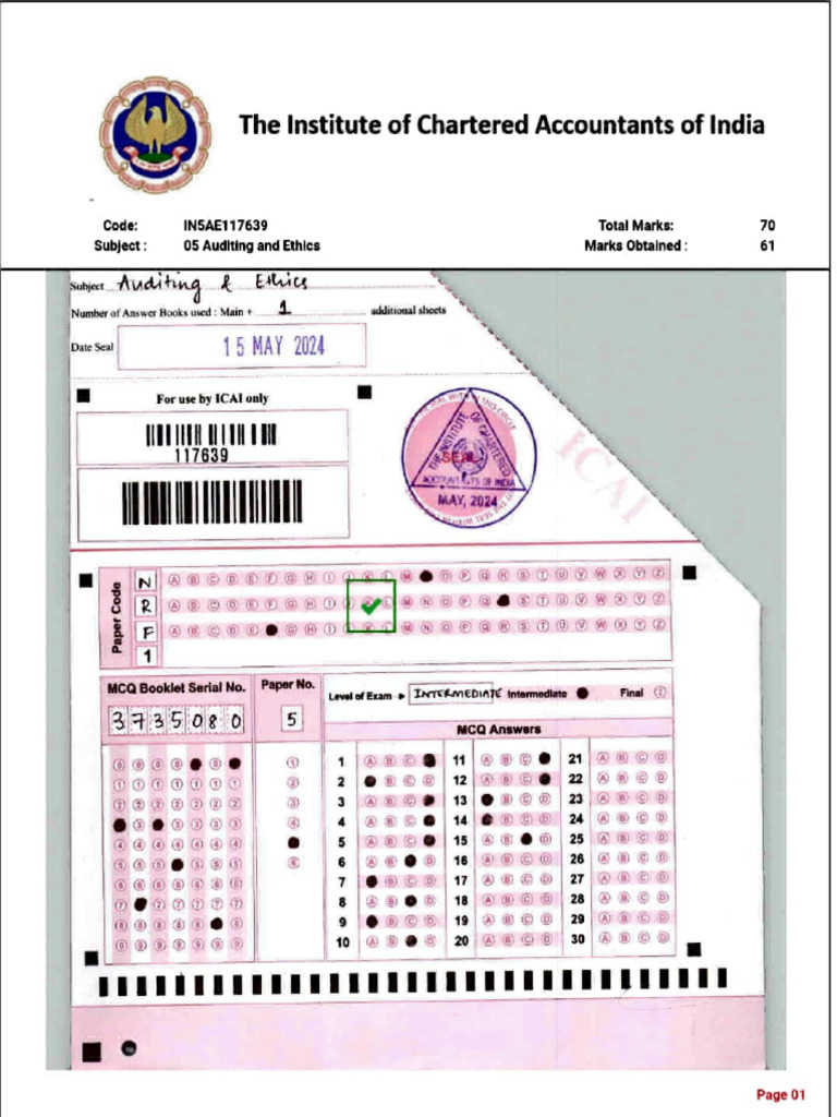 CA Inter Audit Certified Copies (91 Marks) - 30 | PDF