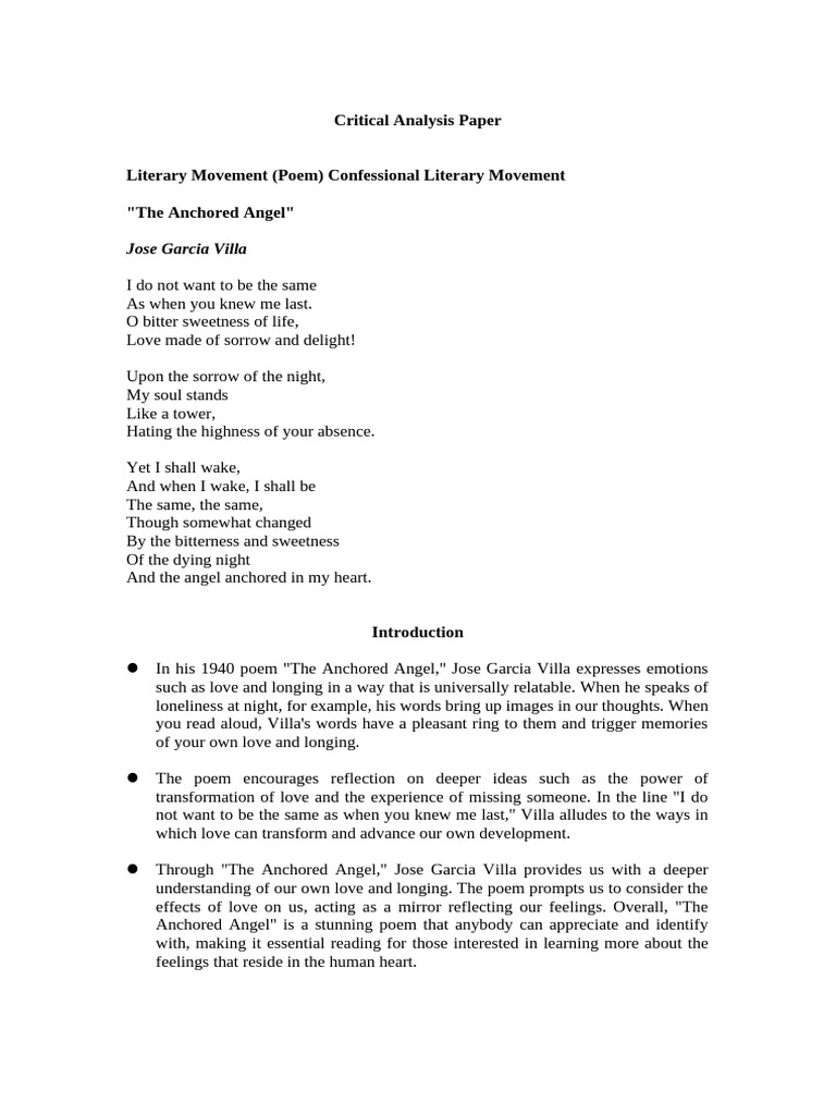Critical Analysis Paper | PDF