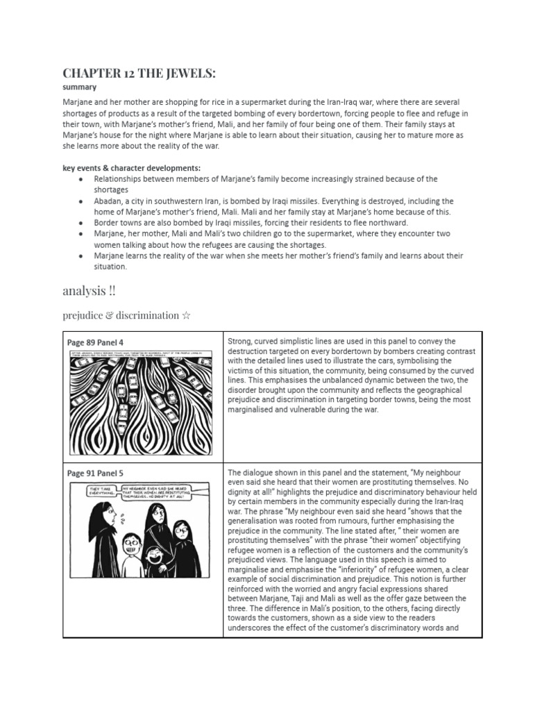 The Jewels - Persepolis Analysis | PDF