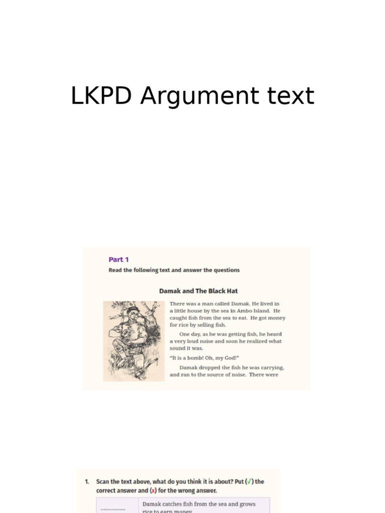 LKPD Argument Text | PDF