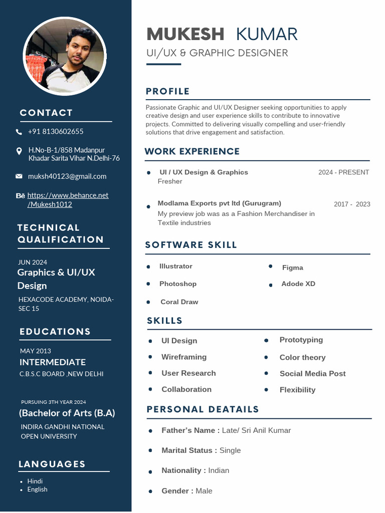 Mukesh CV | PDF