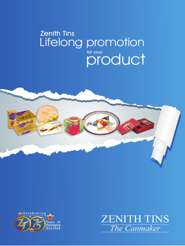 Zenith Tins Brochure 2023 | PDF