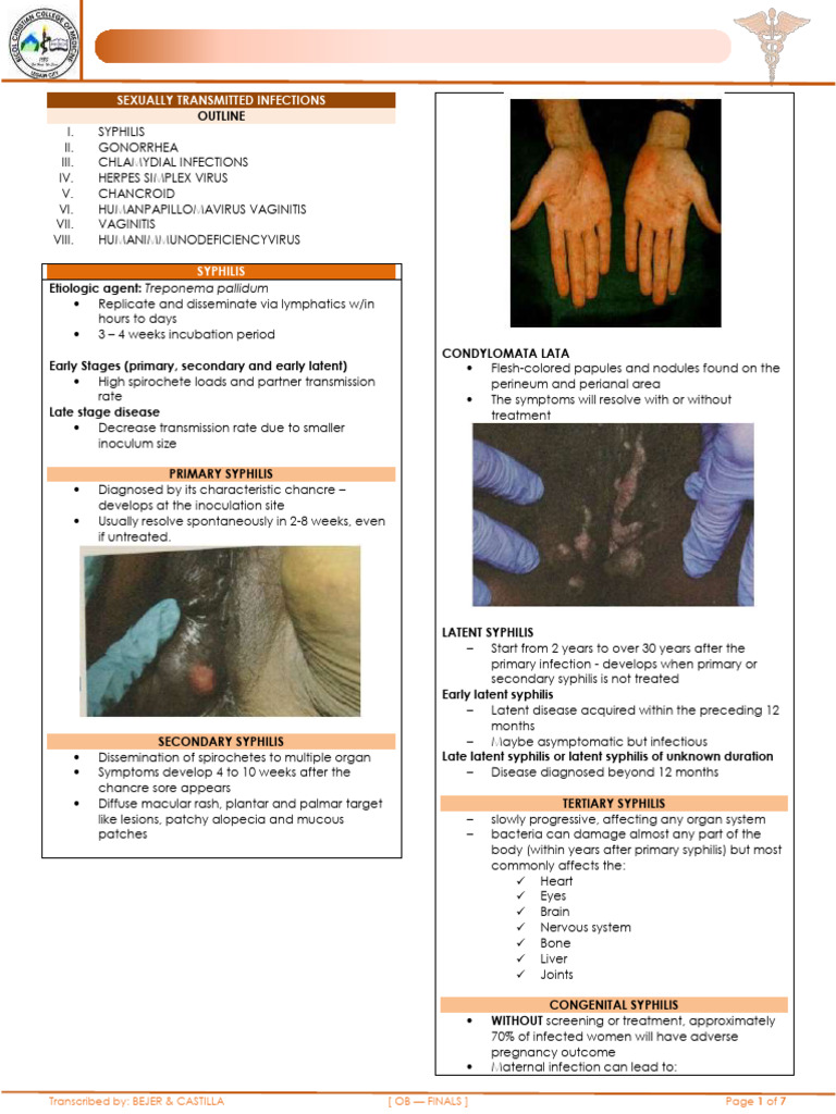 Sexually Transmitted Infection | PDF