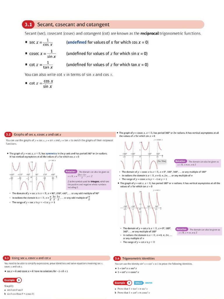 Trigonometric Functions And Adition Formulae Pdf