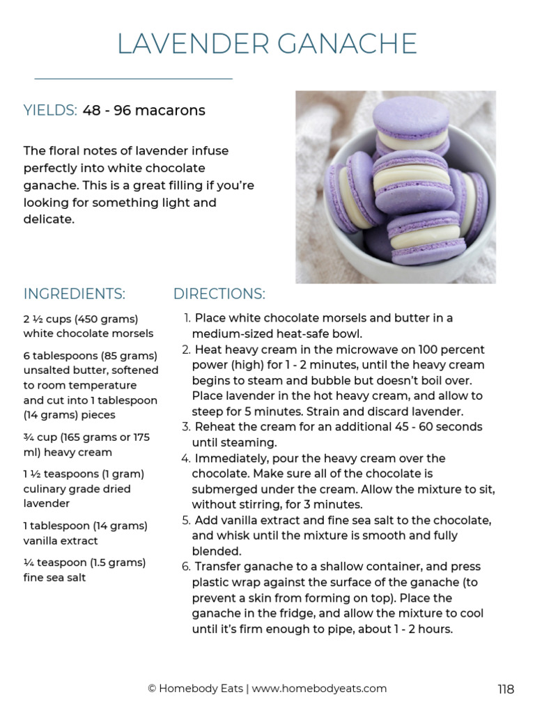 Homebody Eats Lavender Recipe | PDF