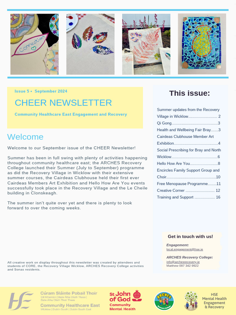 CHEER Newsletter September 2024 | PDF | Qigong
