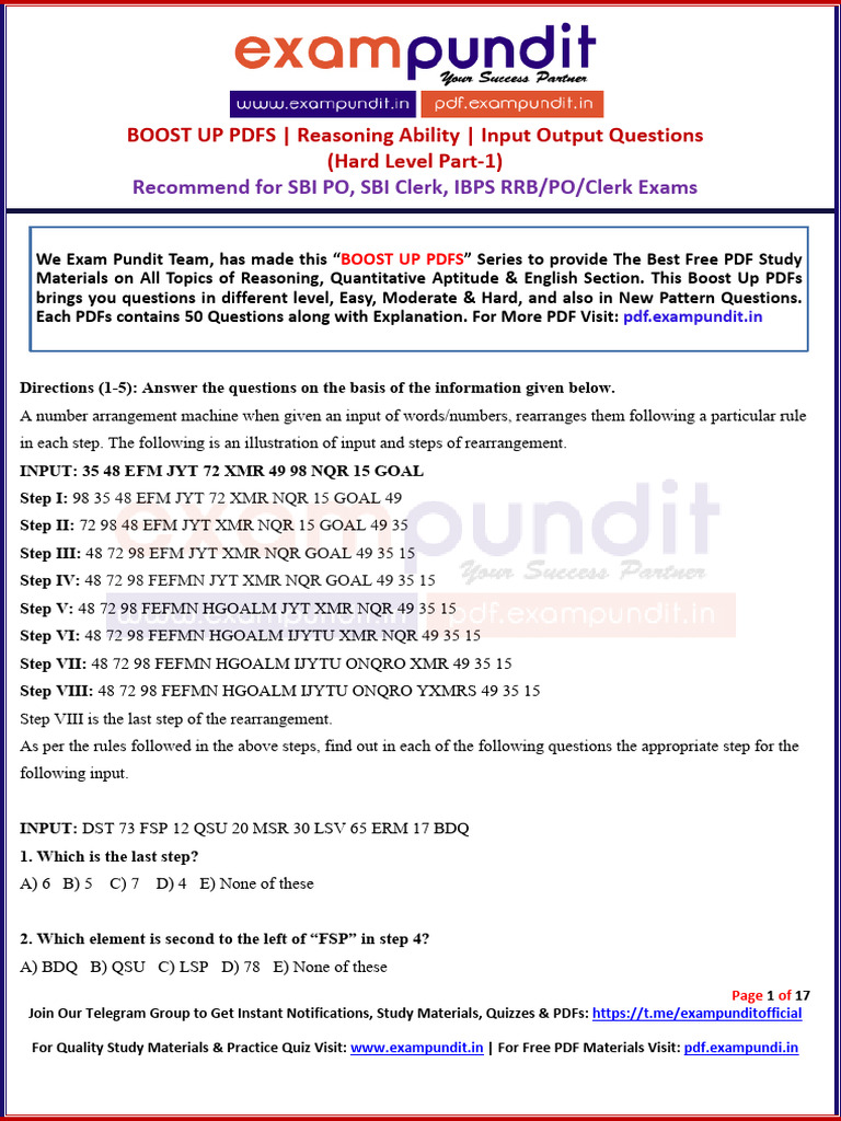 Input Output Questions Hard Level Part 1 Boost Up Pdfs | PDF Input Output Questions Hard Level Part 1 Boost Up Pdfs | PDF
