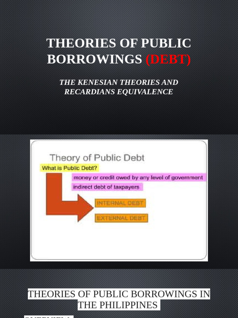 Theories of Public Borrowings Debt | PDF