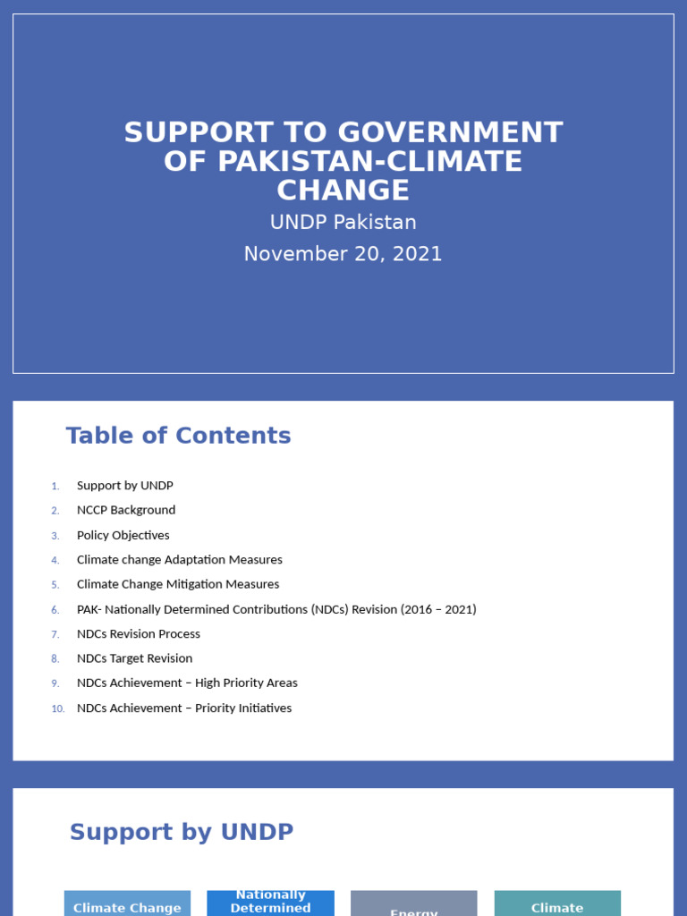 Presentation NCCP and NDCs | PDF