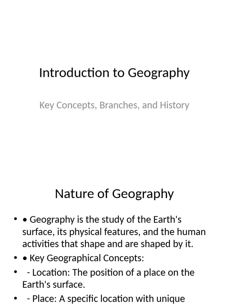 Geography Notes and Diagrams | PDF