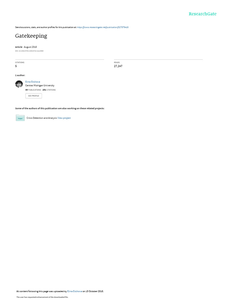 Gatekeeping Pdf