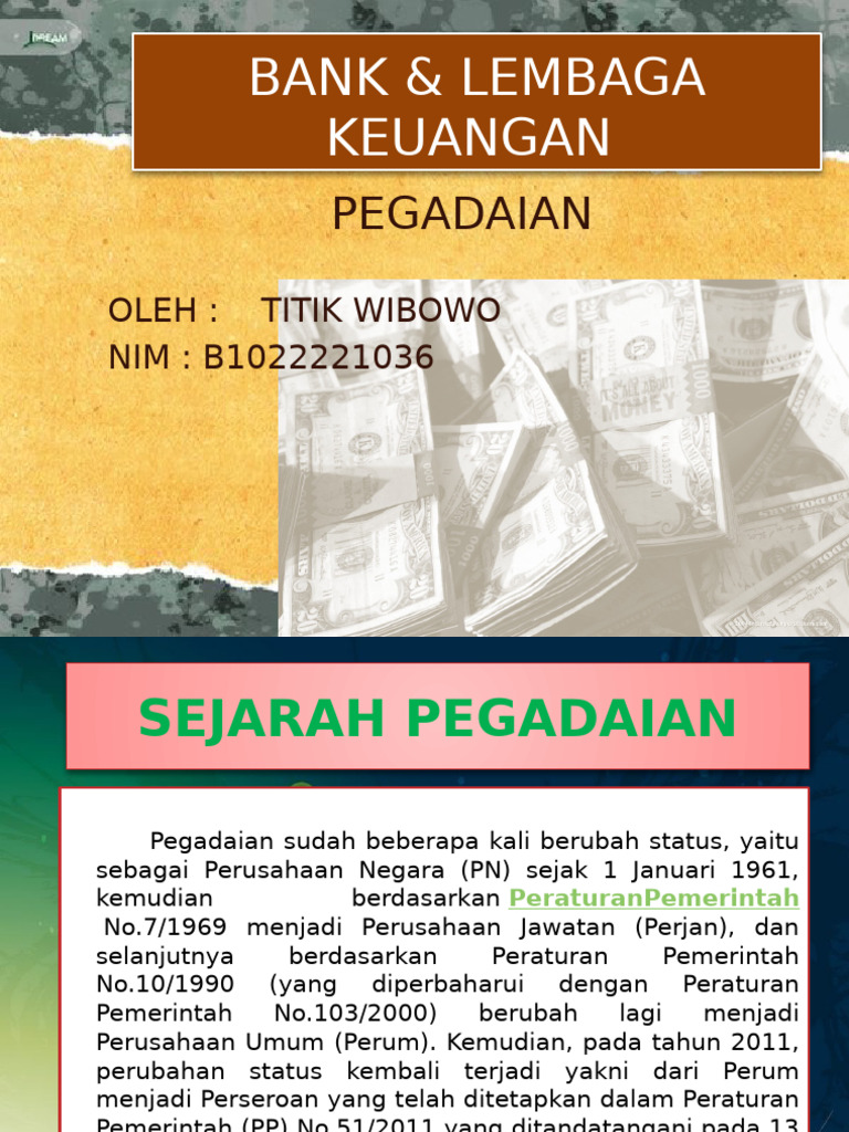 TUGAS Powerpoint - Pegadaian OKE | PDF