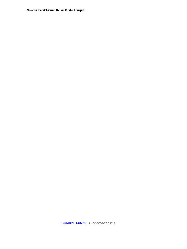 Fungsi-Fungsi Pada SQL | PDF