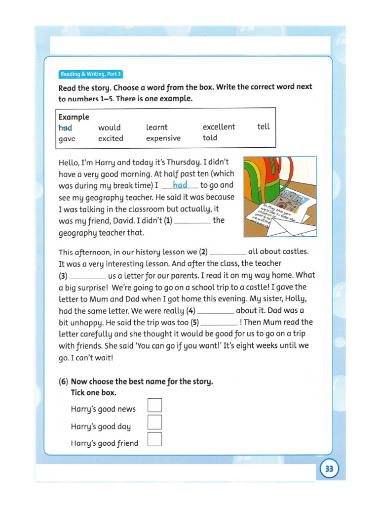Reading Page 33 | PDF
