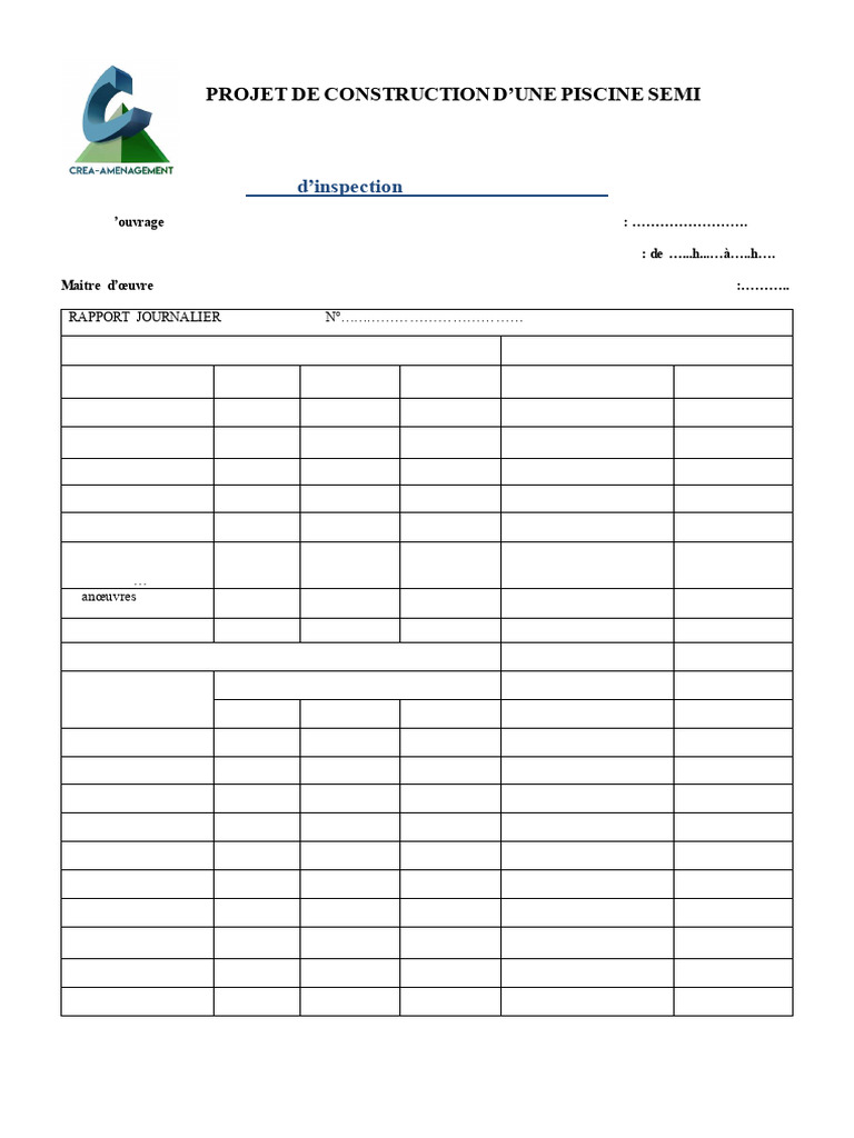 Journal de chantier | PDF